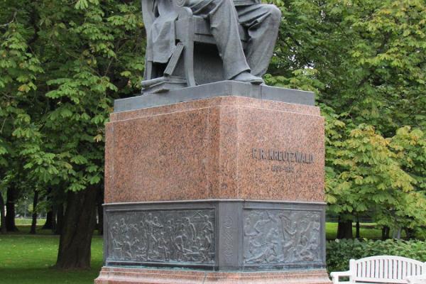 F. R. Kreutzwald monument in Tallinn, Estonia