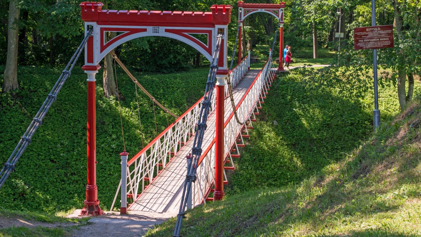 Viljandi Suspension Bridge, Estonia