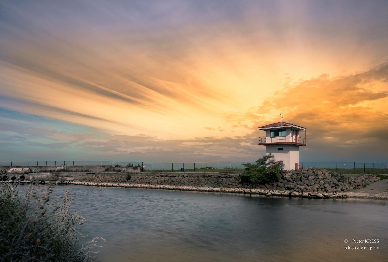 Toila beach and harbour