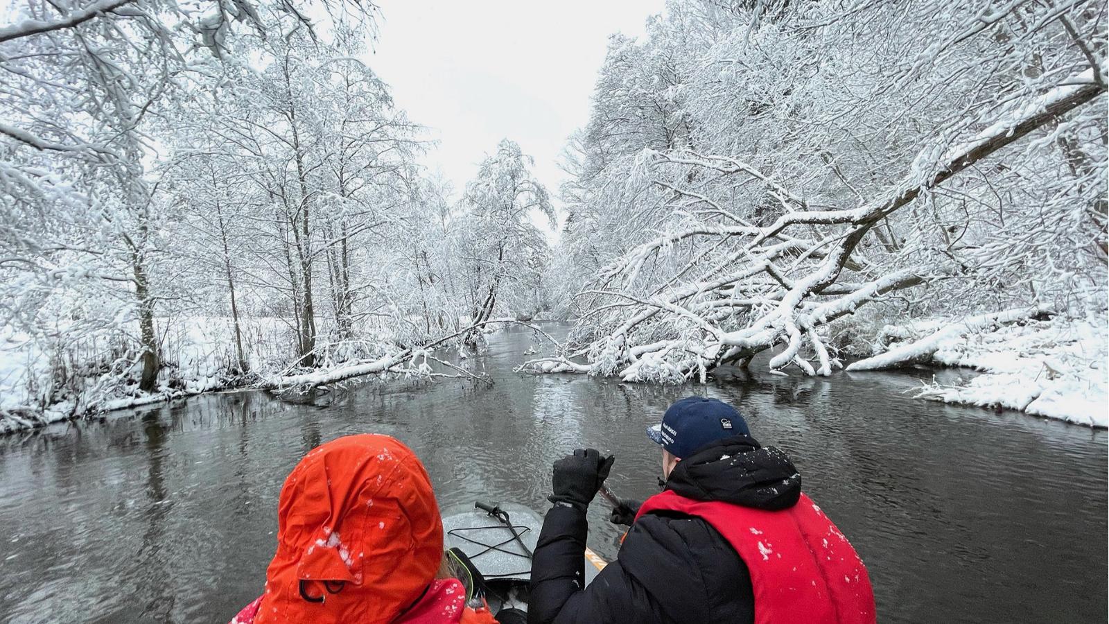 Talvine Võhandu jõe parvematk