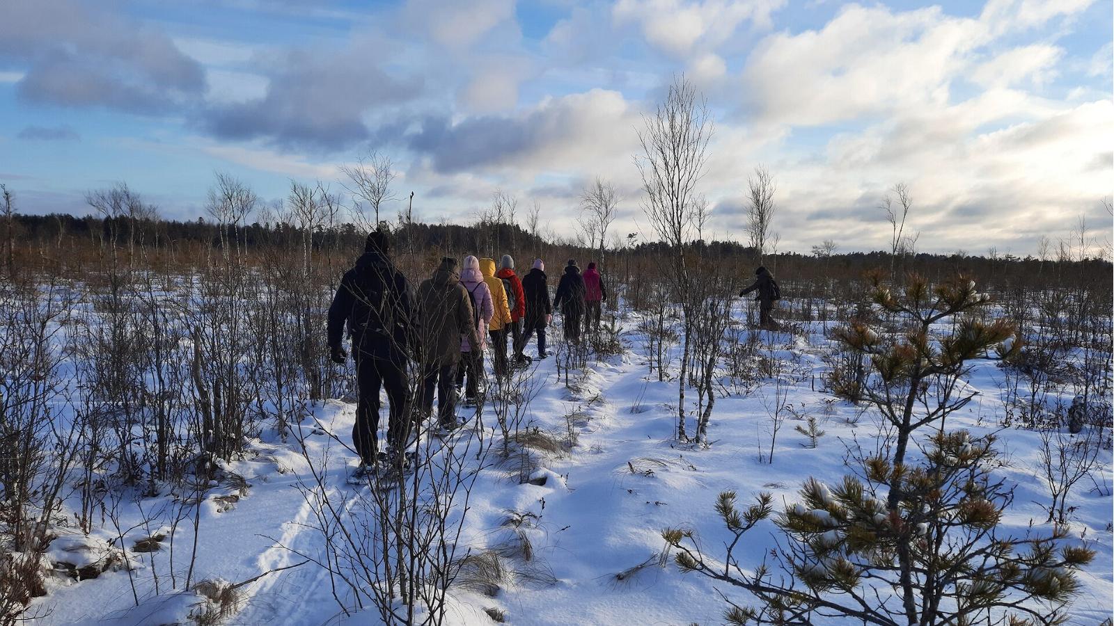 Nature Tours Estonia talvine räätsamatk Emajõe-Suursoo taliteedel